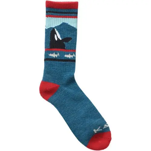 KAVU Moonwalk Crew Socks - Orca