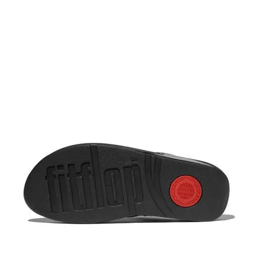 Fitflop Lulu Crystal-mix Toe-post Sandals - All Black