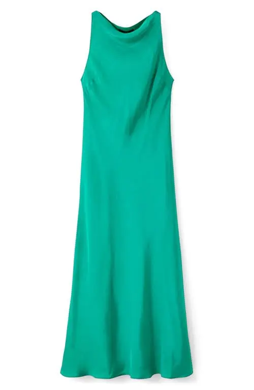 Mango Sleeveless Satin Cocktail Dress