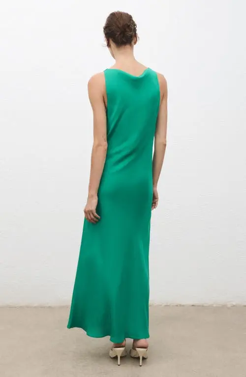 Mango Sleeveless Satin Cocktail Dress