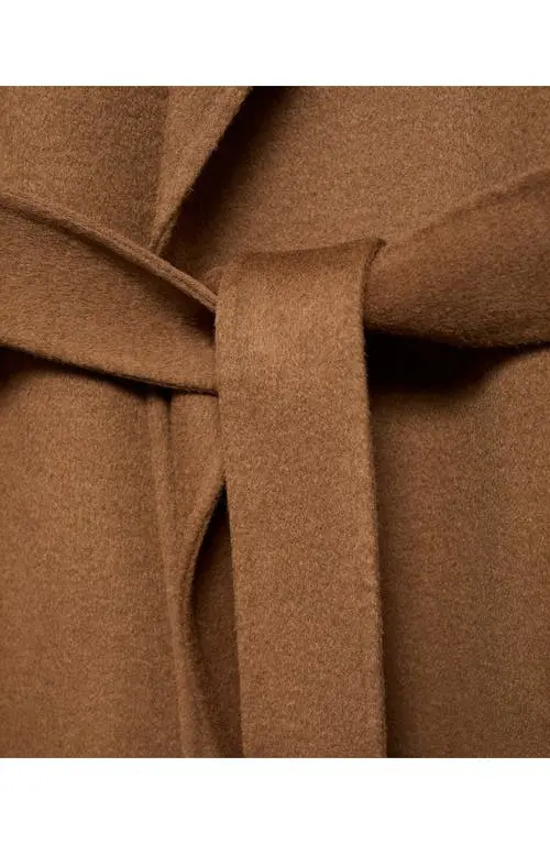Mango Wool-blend Wrap Coat - Medium Brown