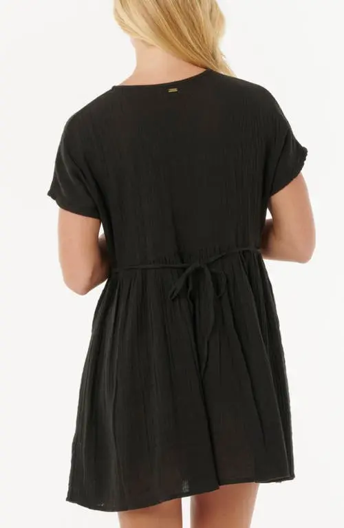 Rip Curl Premium Surf Cotton Gauze Babydoll Dress - Black