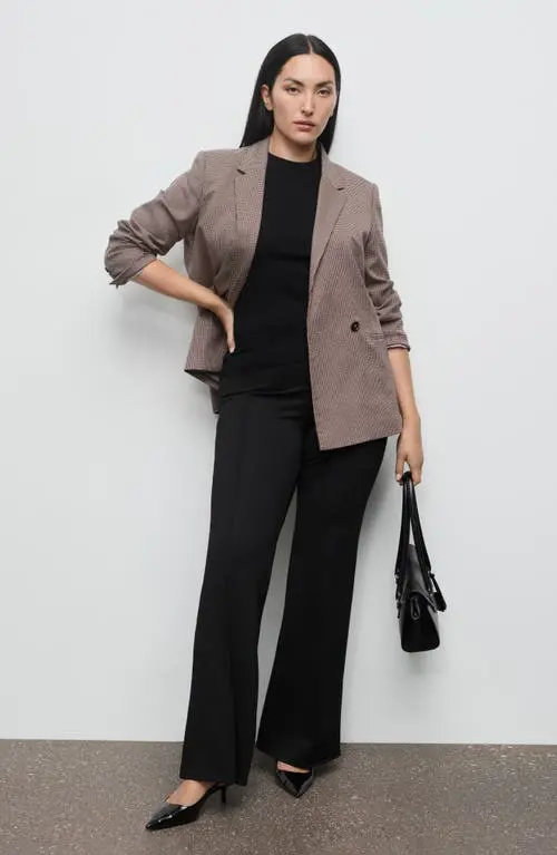 Mango Seamed Detail Flare Leggings