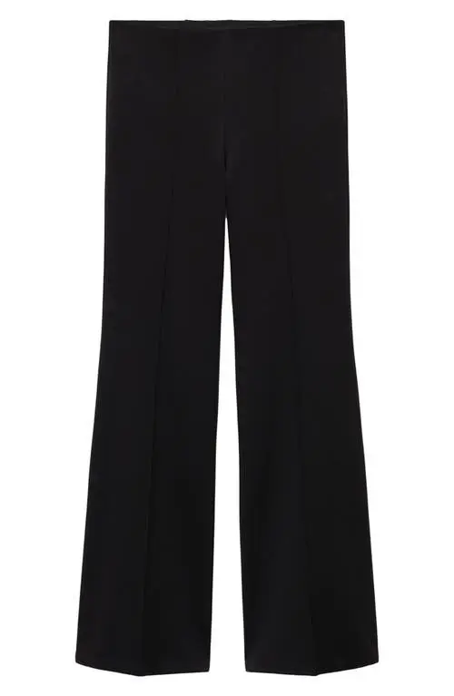 Mango Seamed Detail Flare Leggings
