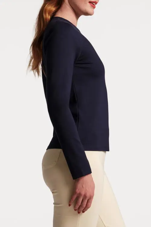 FRANCES VALENTINE Ballet Top - Navy