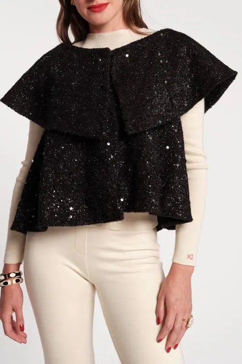 FRANCES VALENTINE Peyton Swing Jacket - Black