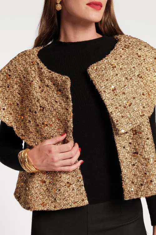 FRANCES VALENTINE Peyton Swing Jacket - Gold