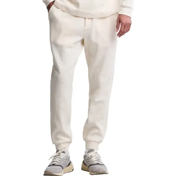 Barefoot Dreams Waffle Knit Thermal Joggers - Cream