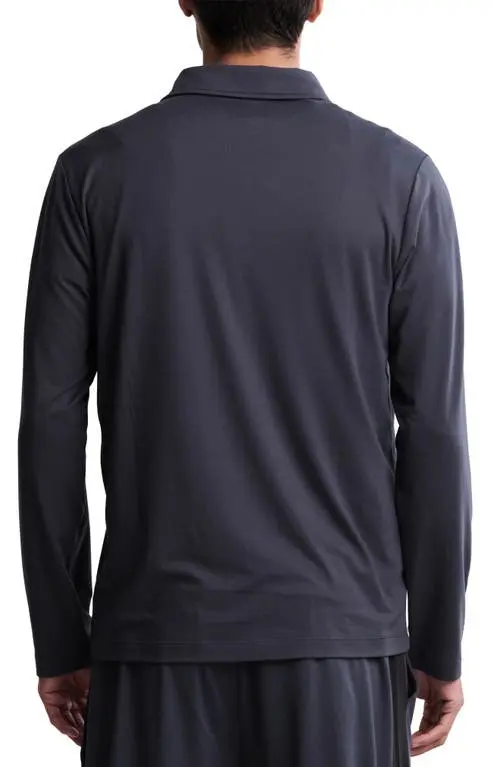 Barefoot Dreams Malibu Collection Butterchic Long Sleeve Polo - Indigo