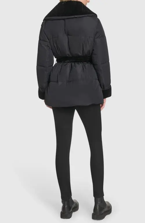 Andrew Marc Emerson Velvet Lined Puffer Coat