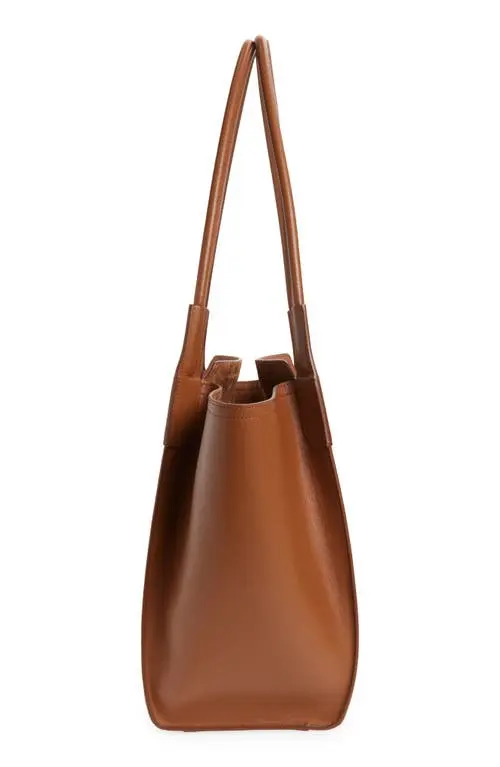 Victoria Beckham Small Leather Tote - Dark Tan
