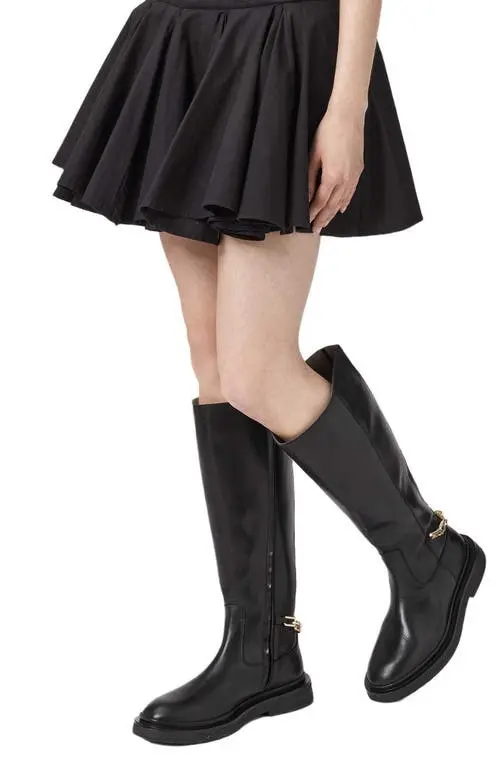 ALLSAINTS Escher Rider Knee High Boot - Black
