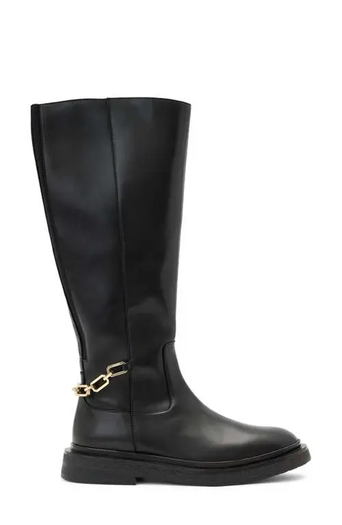 ALLSAINTS Escher Rider Knee High Boot - Black