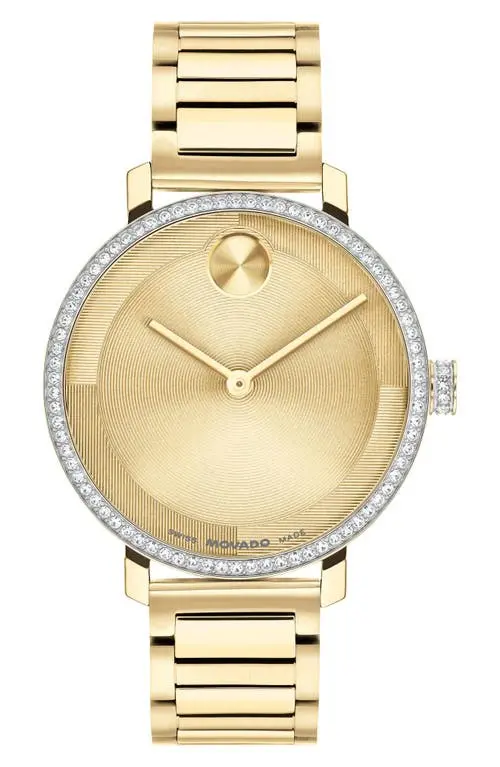Movado Bold Evolution 2.0 Bracelet Watch - Gold Dial