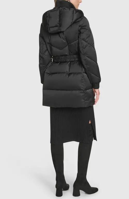 Andrew Marc Mallee Water-resistant Hooded Parka - Black