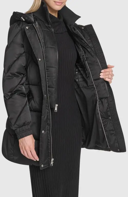 Andrew Marc Mallee Water-resistant Hooded Parka - Black