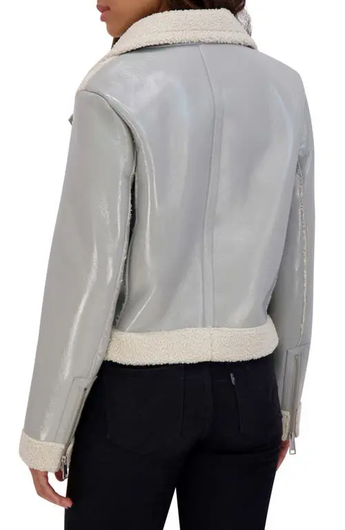 Andrew Marc Udall Faux Shearling Moto Jacket