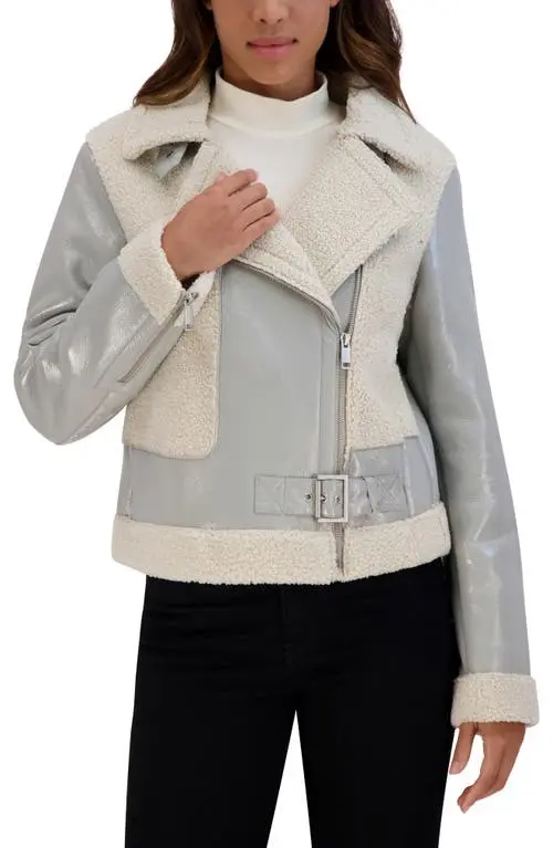 Andrew Marc Udall Faux Shearling Moto Jacket