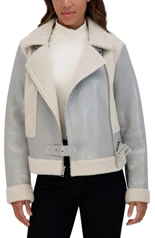Andrew Marc Udall Faux Shearling Moto Jacket