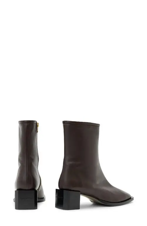 ALLSAINTS Avril Leather Bootie - Brown
