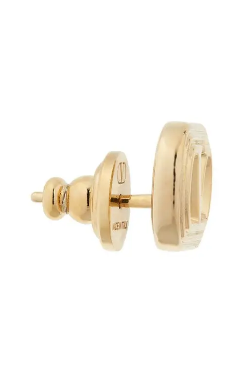 Valentino Garavani Vlogo Ovalette Stud Earrings - Oro