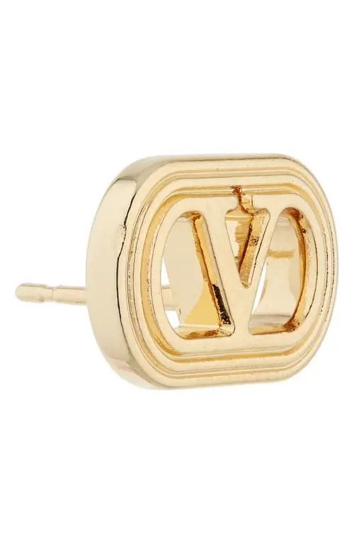 Valentino Garavani Vlogo Ovalette Stud Earrings - Oro