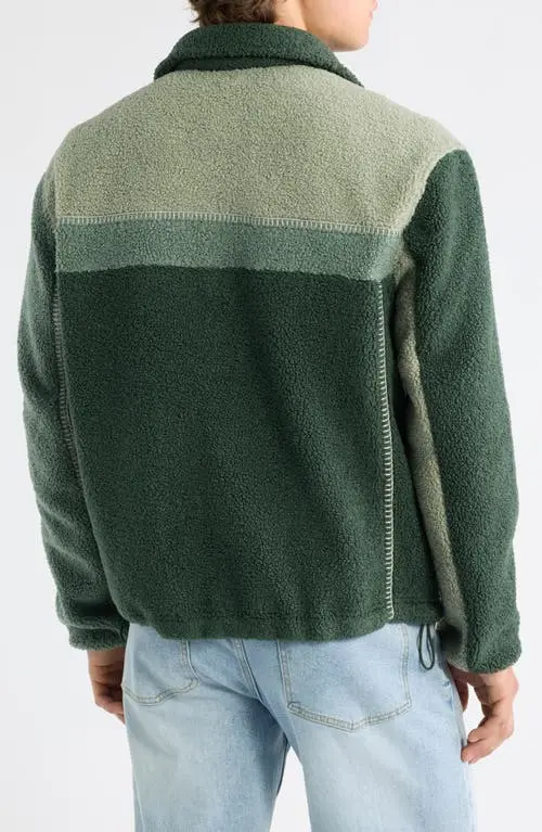 UGG Lachlan Uggfluff Shirt Jacket - Arugula Multi