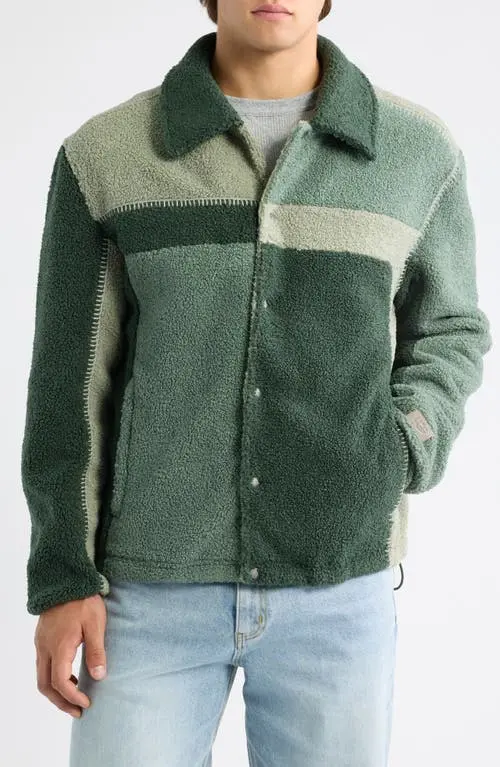 UGG Lachlan Uggfluff Shirt Jacket - Arugula Multi