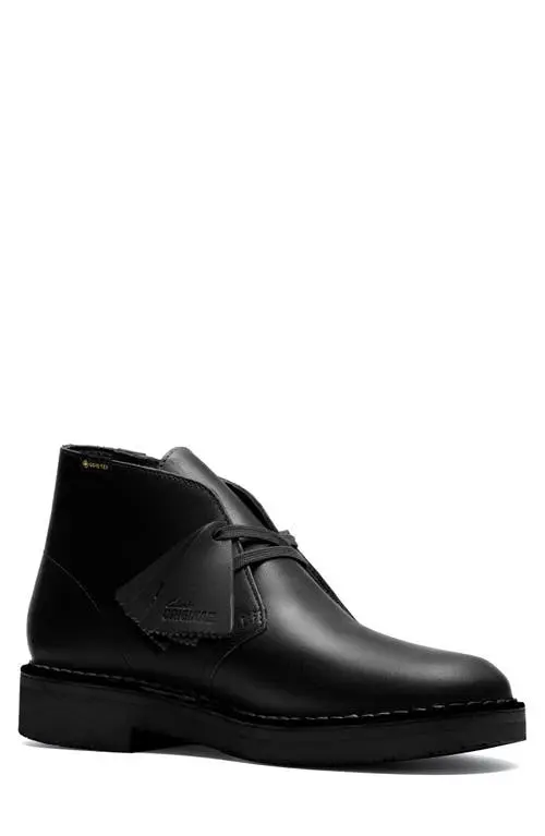 Clarks Gore-tex® Waterproof Desert Boots - Black Leather