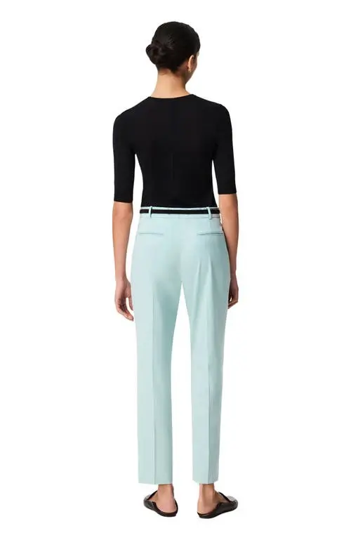 Another Tomorrow Peg Trouser - Mist