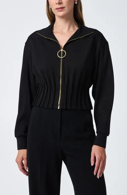 Trina Turk Outrun Cinched Waist Ponte Jacket - Black