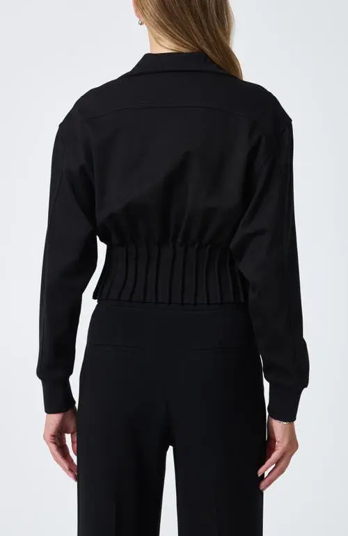 Trina Turk Outrun Cinched Waist Ponte Jacket - Black