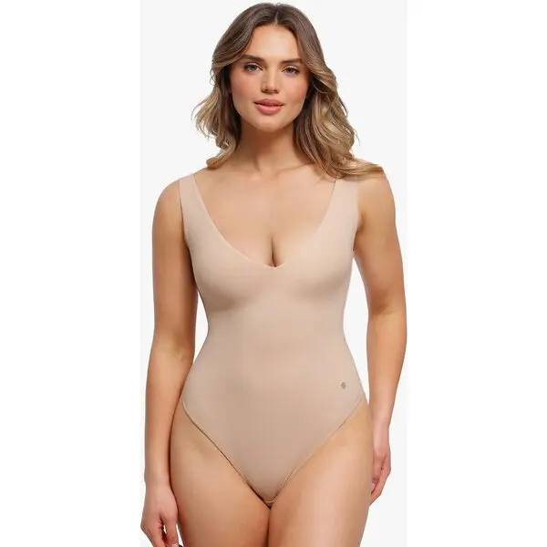 POPILUSH Cloud-touch All-in-one Shaping Bodysuit - Beige Overflow