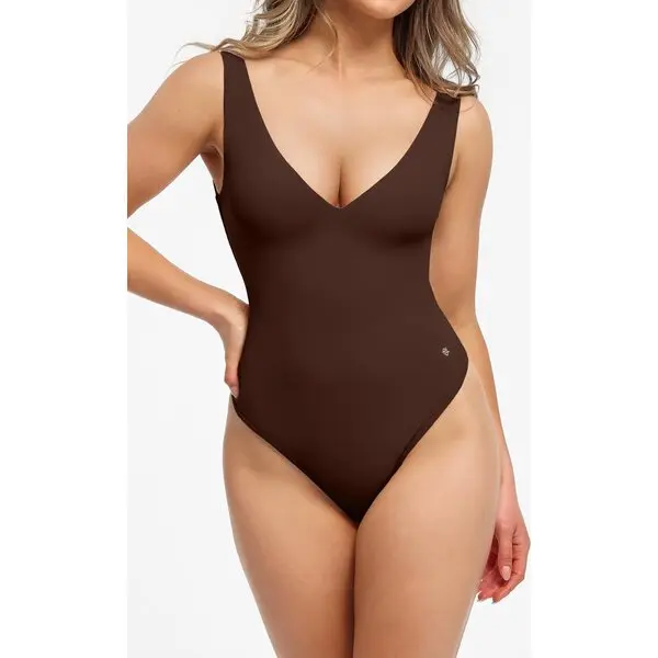 POPILUSH Cloud-touch All-in-one Shaping Bodysuit - Deep Coffee