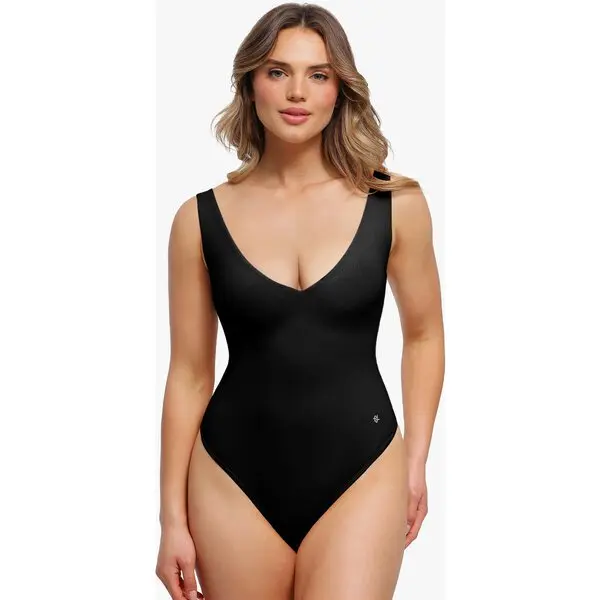 POPILUSH Cloud-touch All-in-one Shaping Bodysuit - Midnight Black