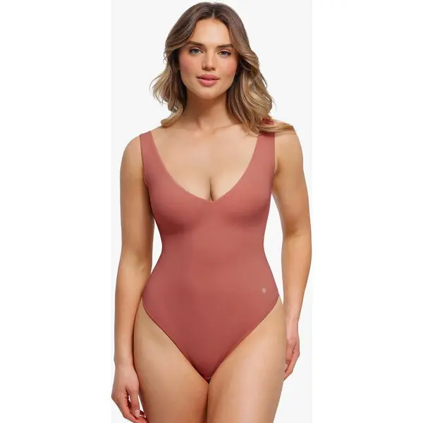 POPILUSH Cloud-touch All-in-one Shaping Bodysuit - Rosewood