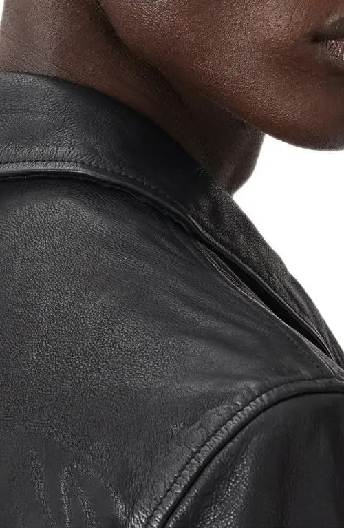 ALLSAINTS Nates Leather Jacket - Black