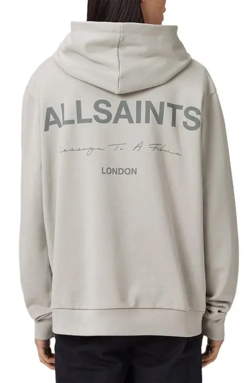 ALLSAINTS Future Cotton Hoodie - Carbon Grey