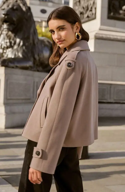 FRIENDS LIKE THESE Cropped Trench Coat