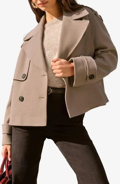 FRIENDS LIKE THESE Cropped Trench Coat