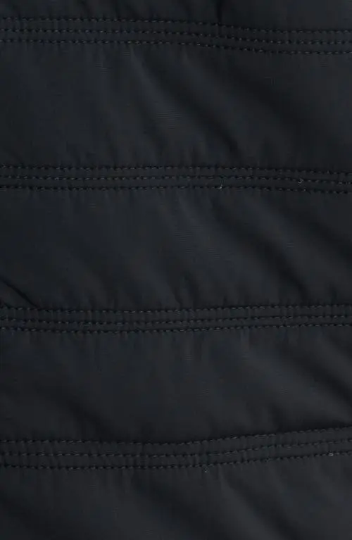 REISS Townsend Hybrid Quilted Zip Jacket - Black