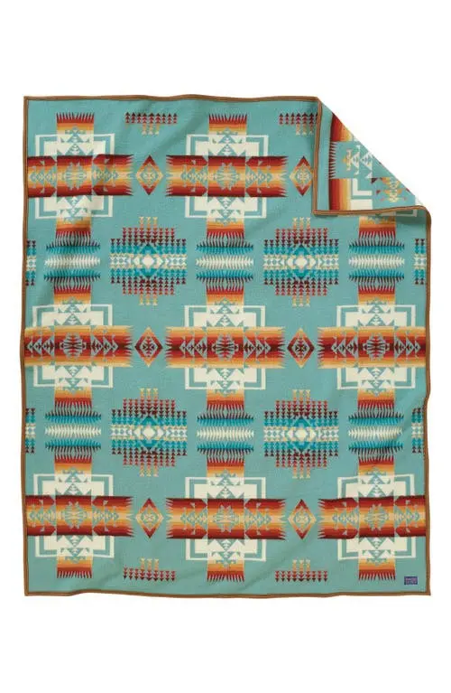 Pendleton Chief Joseph' Wool Blend Blanket - Aqua