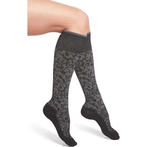 SOCKWELL Damask Compression Socks - Black