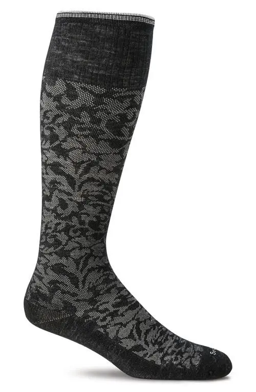 SOCKWELL Damask Compression Socks - Black