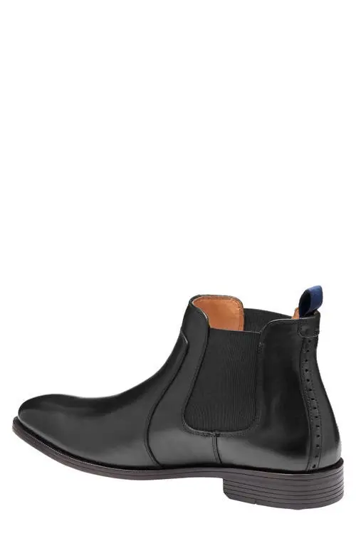 Johnston & Murphy Reeve Chelsea Boot - Black Full Grain