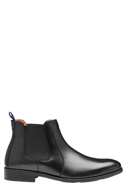Johnston & Murphy Reeve Chelsea Boot - Black Full Grain