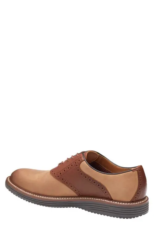 Johnston & Murphy Upton Saddle Shoe - Tan Oiled/tan Full Grain