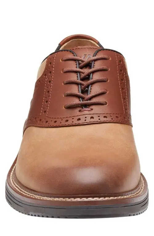 Johnston & Murphy Upton Saddle Shoe - Tan Oiled/tan Full Grain