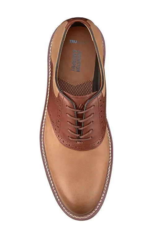 Johnston & Murphy Upton Saddle Shoe - Tan Oiled/tan Full Grain