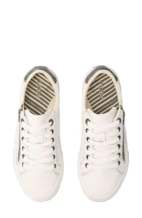 TAOS Z-soul Platform Sneakers - White/pewter